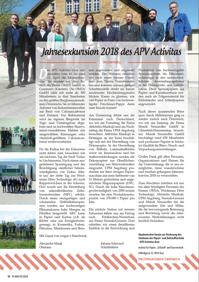 APV - Exkursion 2018