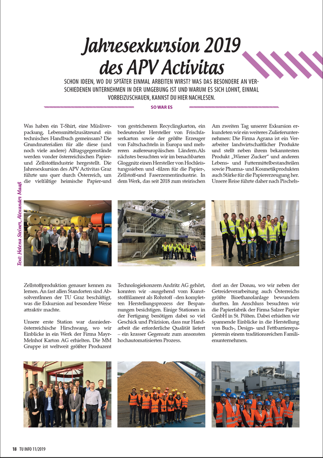 APV - Exkursion 2019